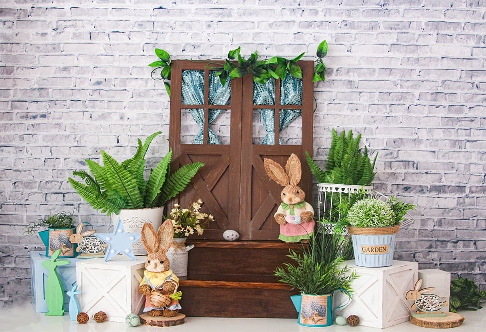 Spring Easter Bunny Rabbit Eggs Kids Birthday Cake Smash Portrait r ...