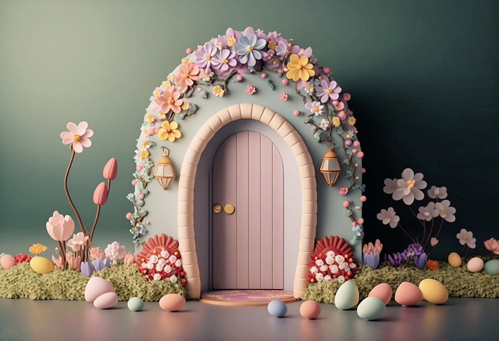 Spring Easter Bunny Rabbit Eggs Kids Birthday Cake Smash Portrait r ...