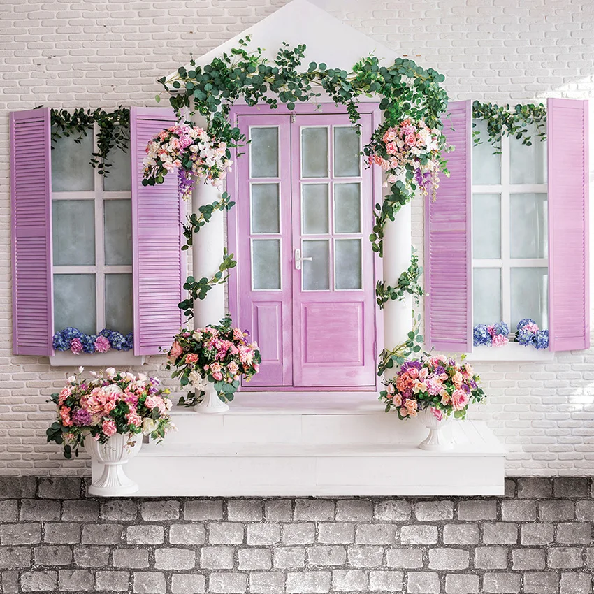 Spring Easter Cottage Flower Kids Birthday Party Cake Smash Portrait r ...