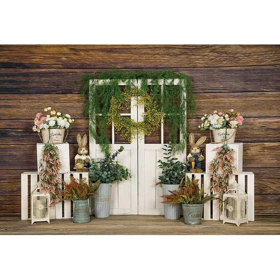 Spring Easter Flowers Shop Kids Birthday Party Cake Smash Portrait r ...