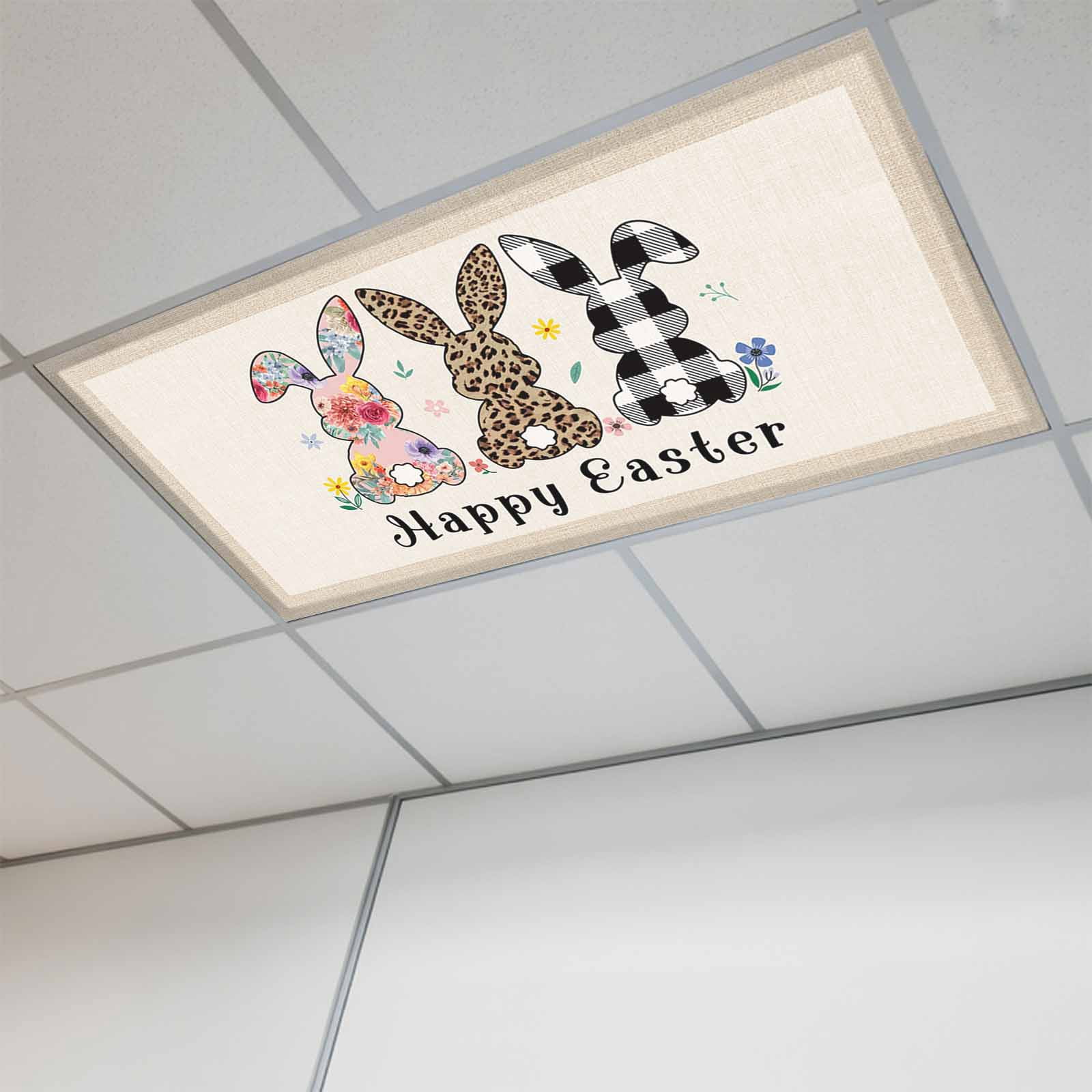 Spring Easter Magnetic Fluorescent Light Covers for Ceiling Lights ...