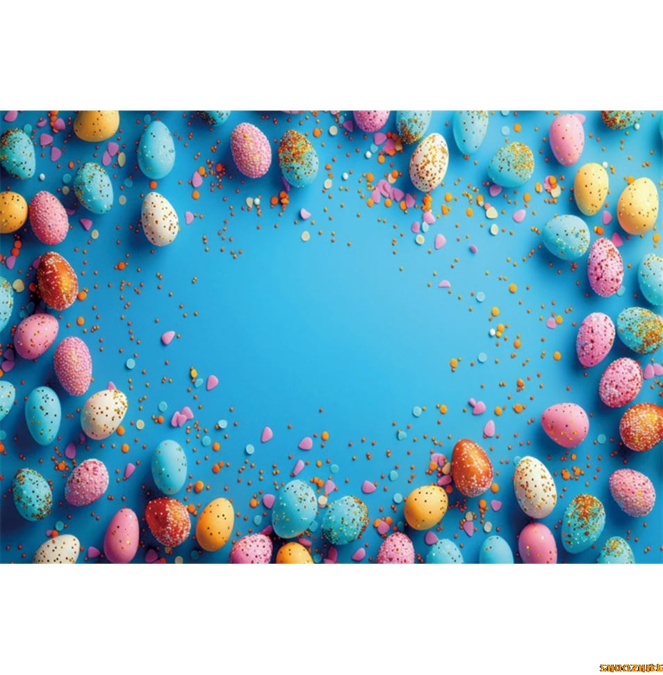 Spring Easter Newborn Portrait Photography Backdrop Vintage Blue Wall ...