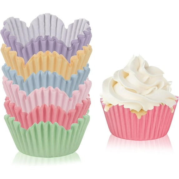 Spring Easter Pastel Cupcake Liners Silly Goose Low Saturation Colorful ...