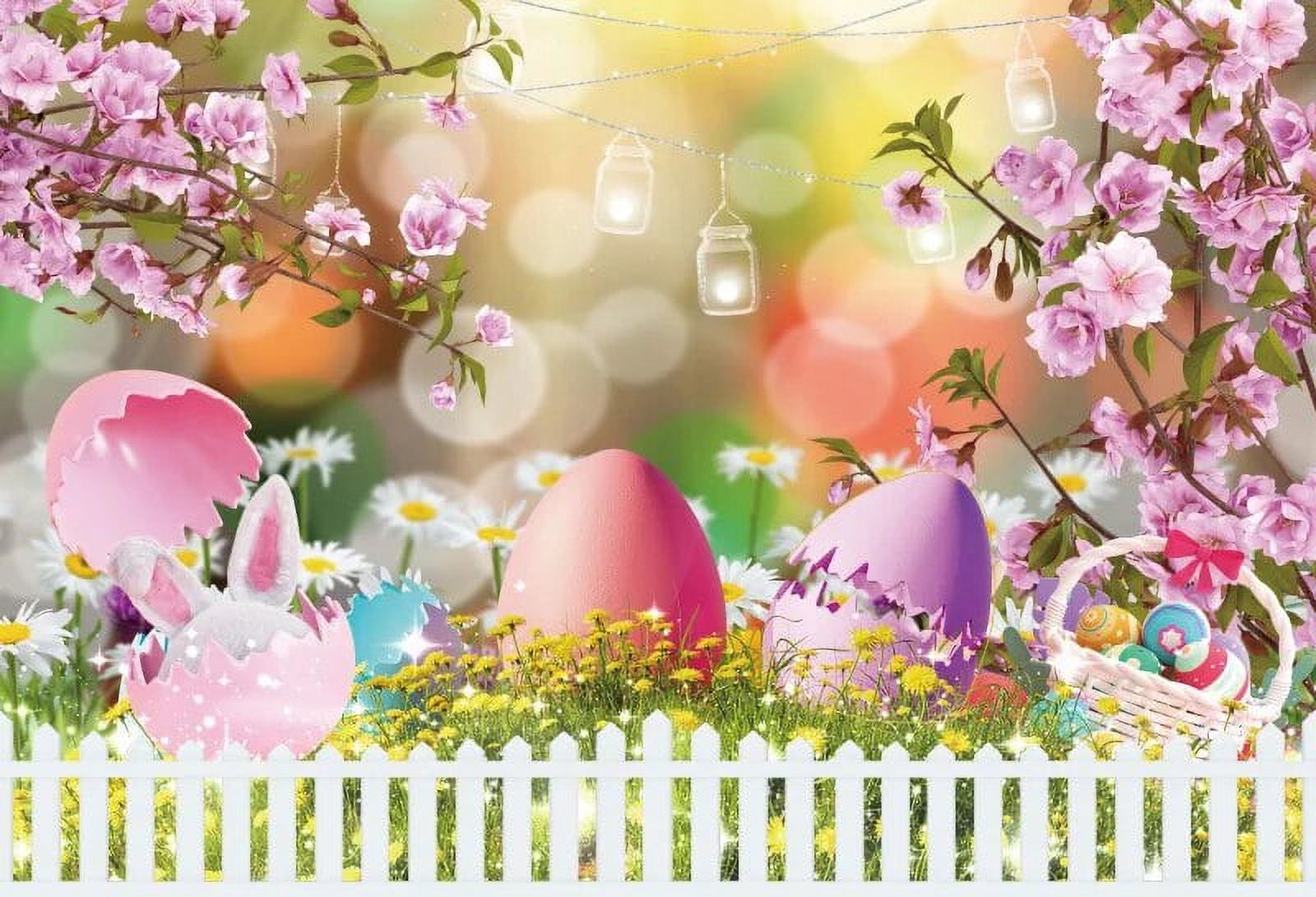 Spring Easter Photography Backdrop Dreamy Light Bokeh Pink Floral ...
