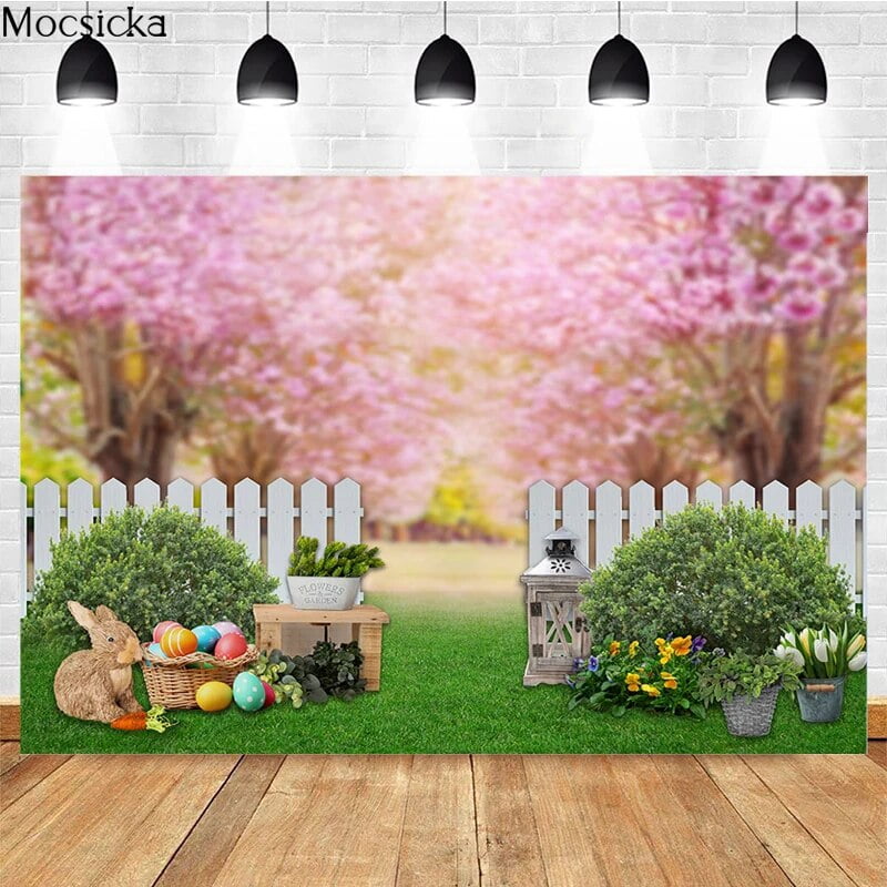 Spring Easter Photography Backdrops Portrait Photo Wallpaper Grass ...