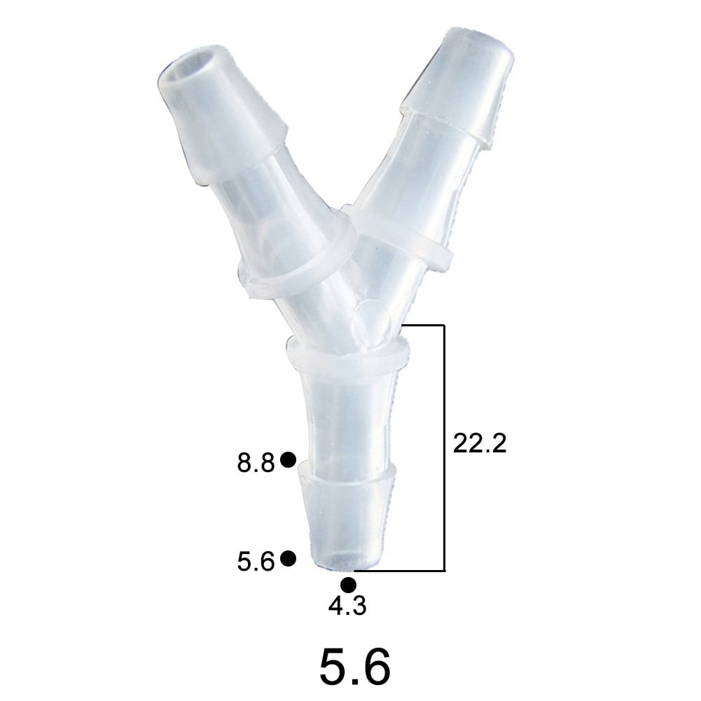 Spring Efficient and Y-Shaped Tee Connector Hose Barb Fitting for Drip ...