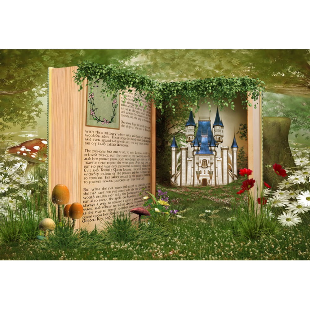 Spring Enchanted Garden Backdrop Forest Fairy Wonderland Baby Shower ...