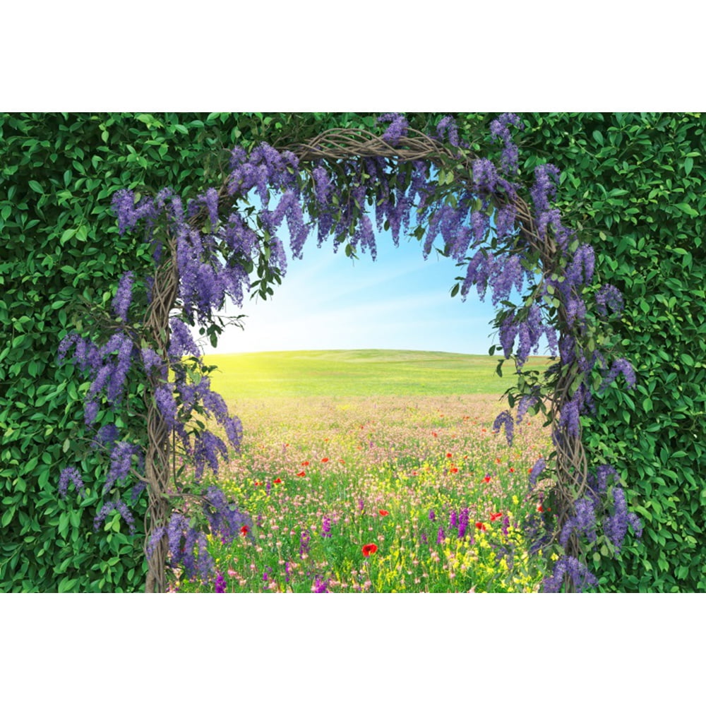 Spring Enchanted Garden Backdrop Forest Fairy Wonderland Baby Shower ...