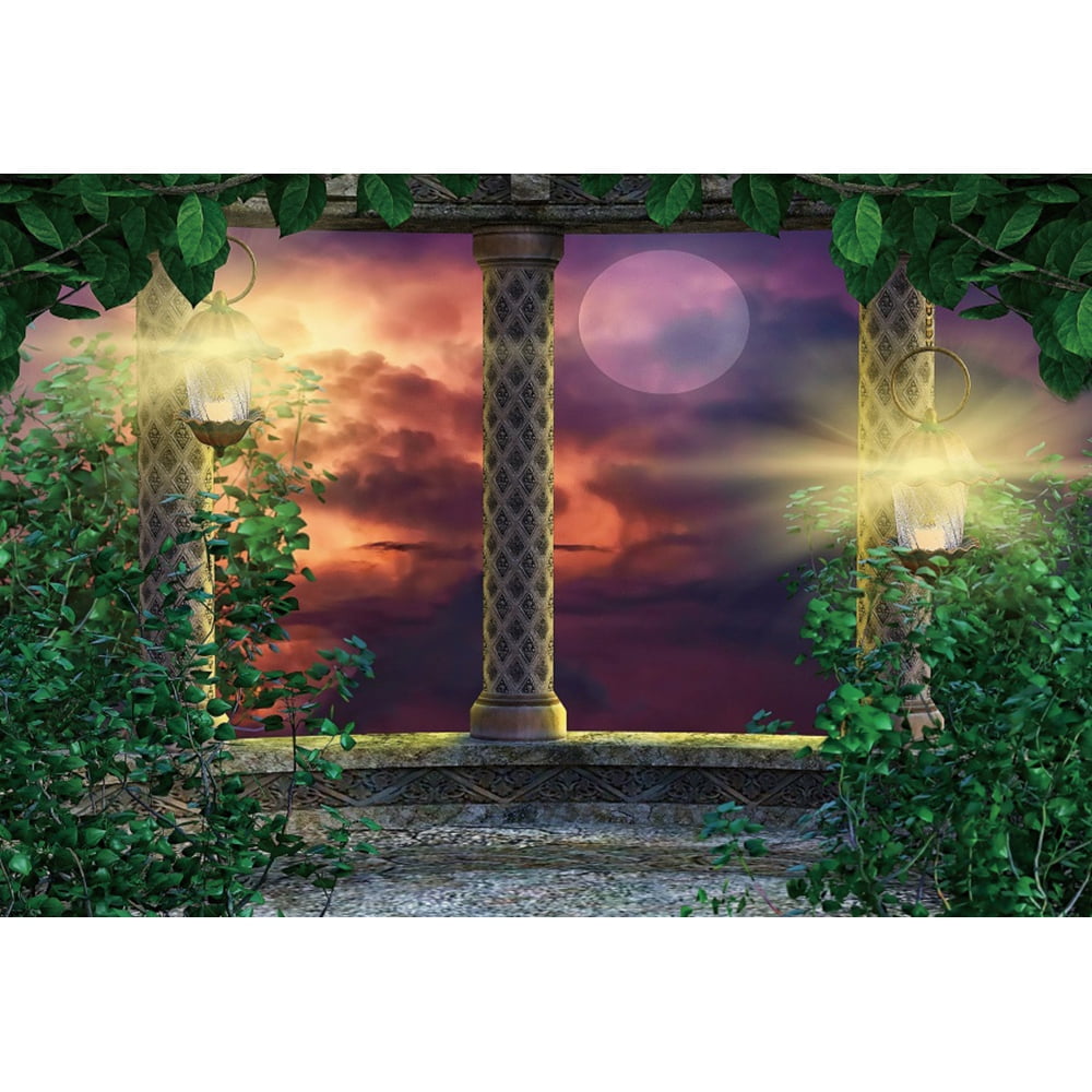 Spring Enchanted Garden Backdrop Forest Fairy Wonderland Baby Shower ...