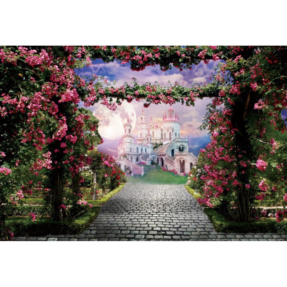 Spring Enchanted Garden Backdrop Forest Fairy Wonderland Baby Shower ...