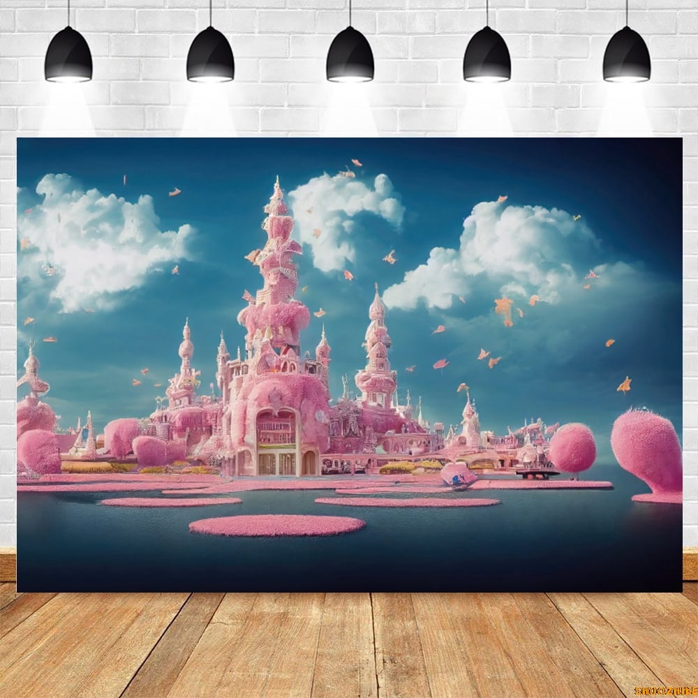 Spring Fairy Tale Castle Backdrop Dreamy ss Birthday Party Wedding ...