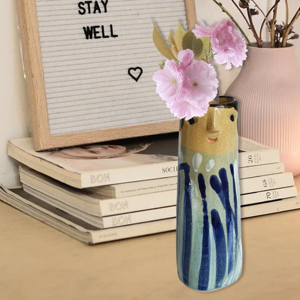 Spring Family Bud Vases, Bohemian Family Resin Vase, Cute Character ...