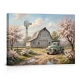 Spring Farm Barn Vintage Truck Windmill Rustic Farmhouse For Home ...
