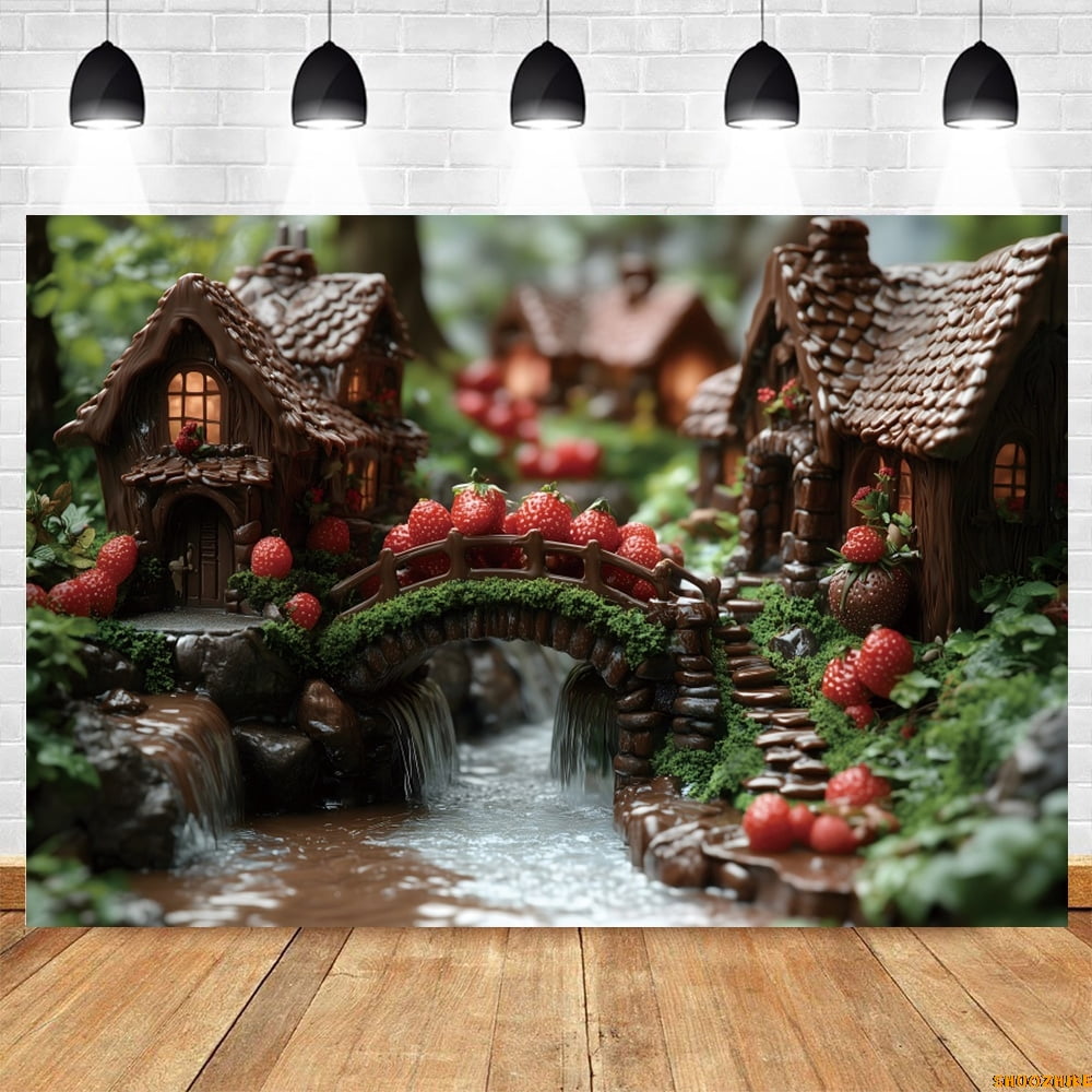 Spring Farm Orchard Photography Backdrop Fruit Tree Barn Wood Rustic ...