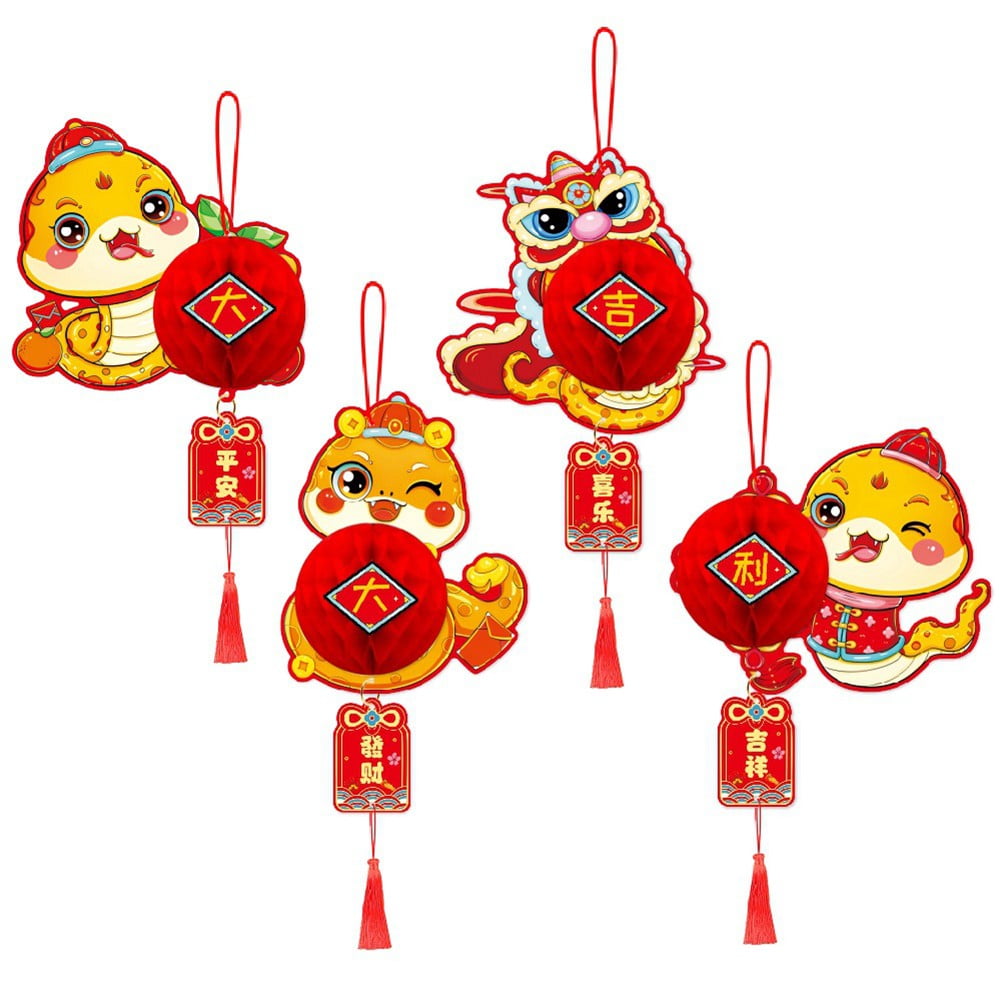 Spring Festival 2025 Cartoon Snake Pendants - Indoor Outdoor Decorative ...
