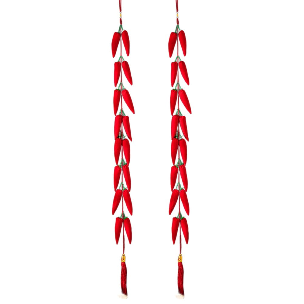 Spring Festival Flannel Red Pepper String: Vibrant Chinese New Year ...