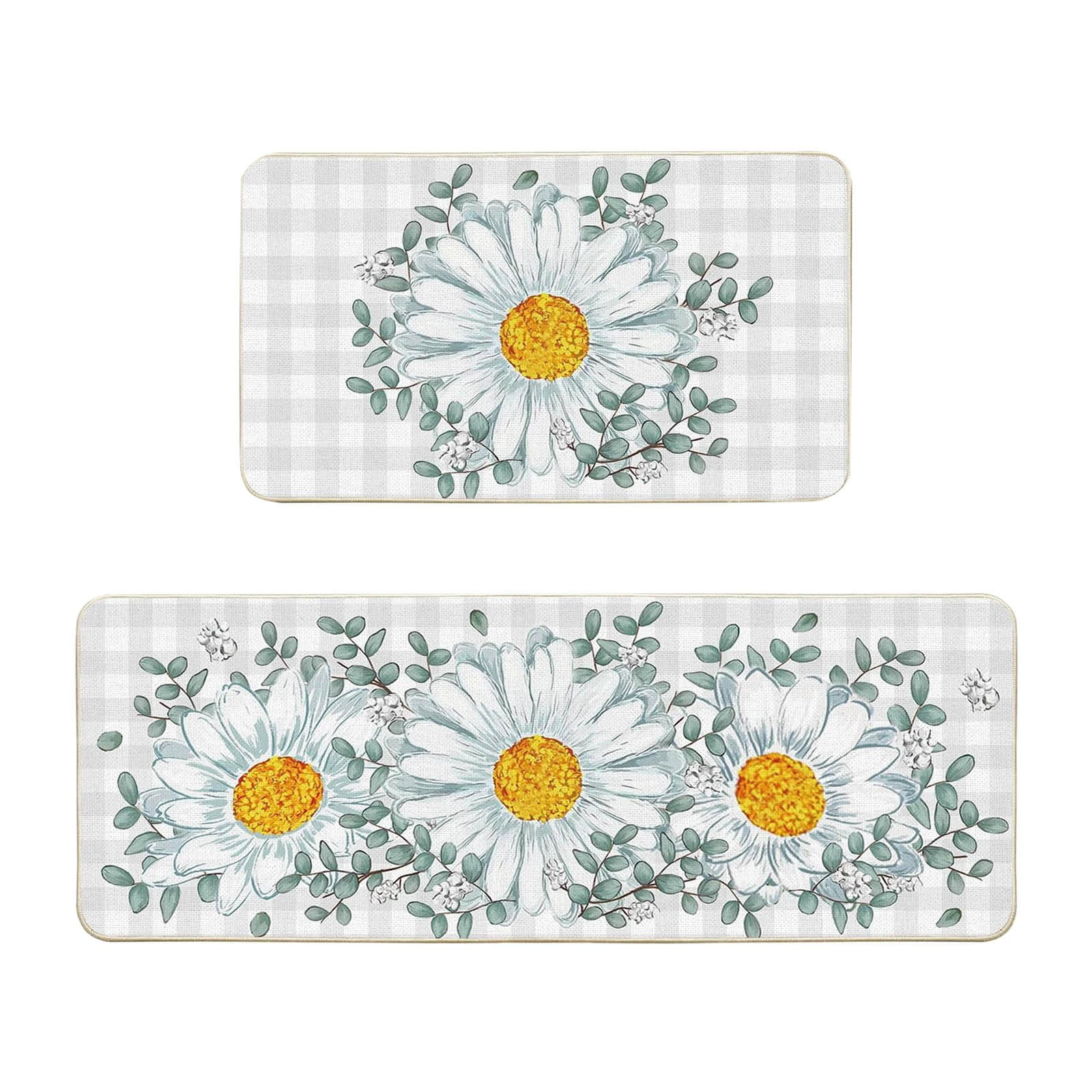 Spring Festival Kitchen Rugs And Mats Set Of 2 Kitchen Mats Spring ...