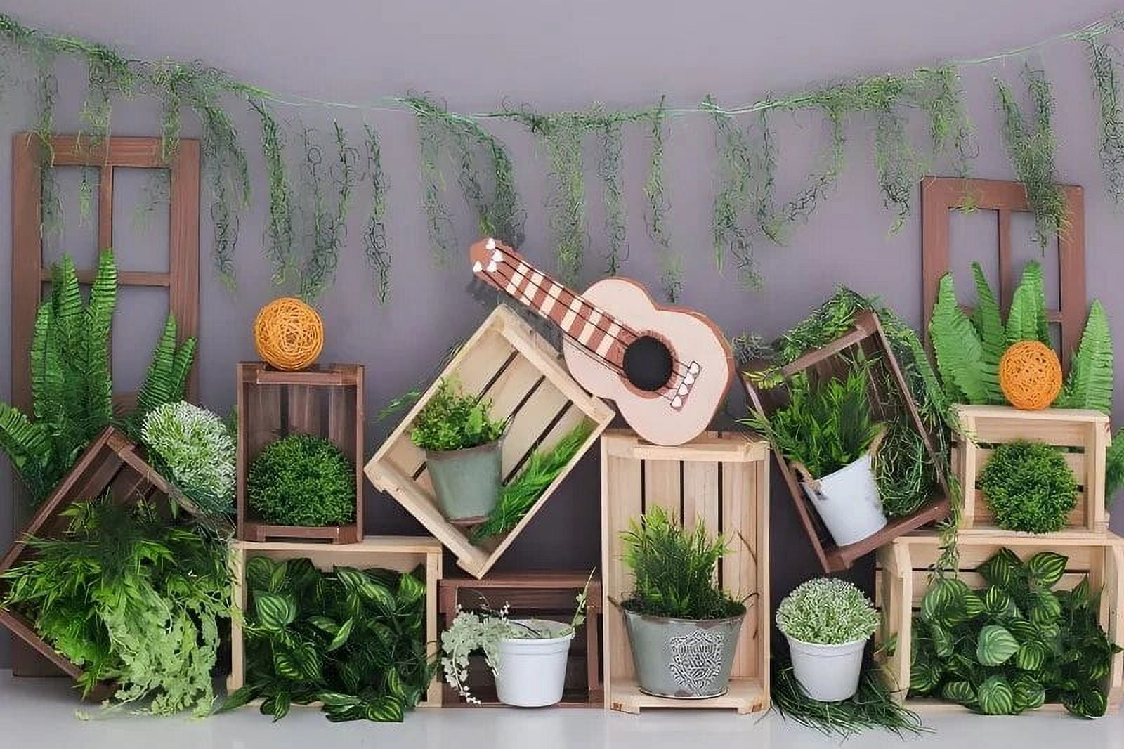 Spring First Birthday Baby Girl Cake Smash Background Pink Floral Fence ...