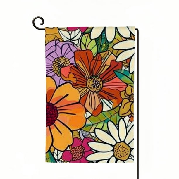 Spring Flags Double Sided, Small Yard Flag for Farmhouse Lawn Outdoor ...