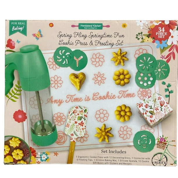 Spring Fling Springtime Fun Cookie Press And Frosting Set - Walmart ...