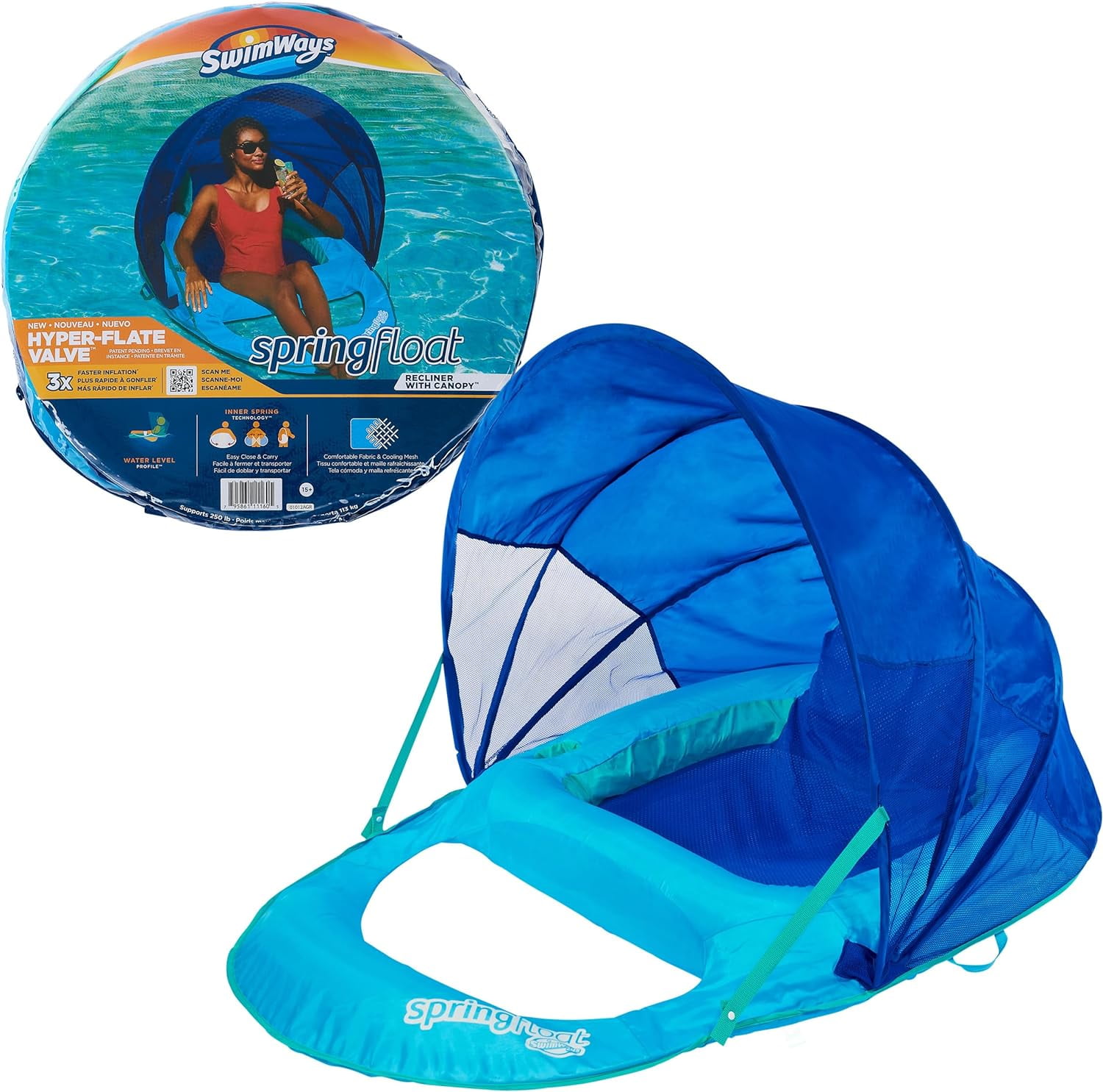 Foldable Foam Floating Lounger Pool Lake Non-inflatable 3-in-1 Foldable ...
