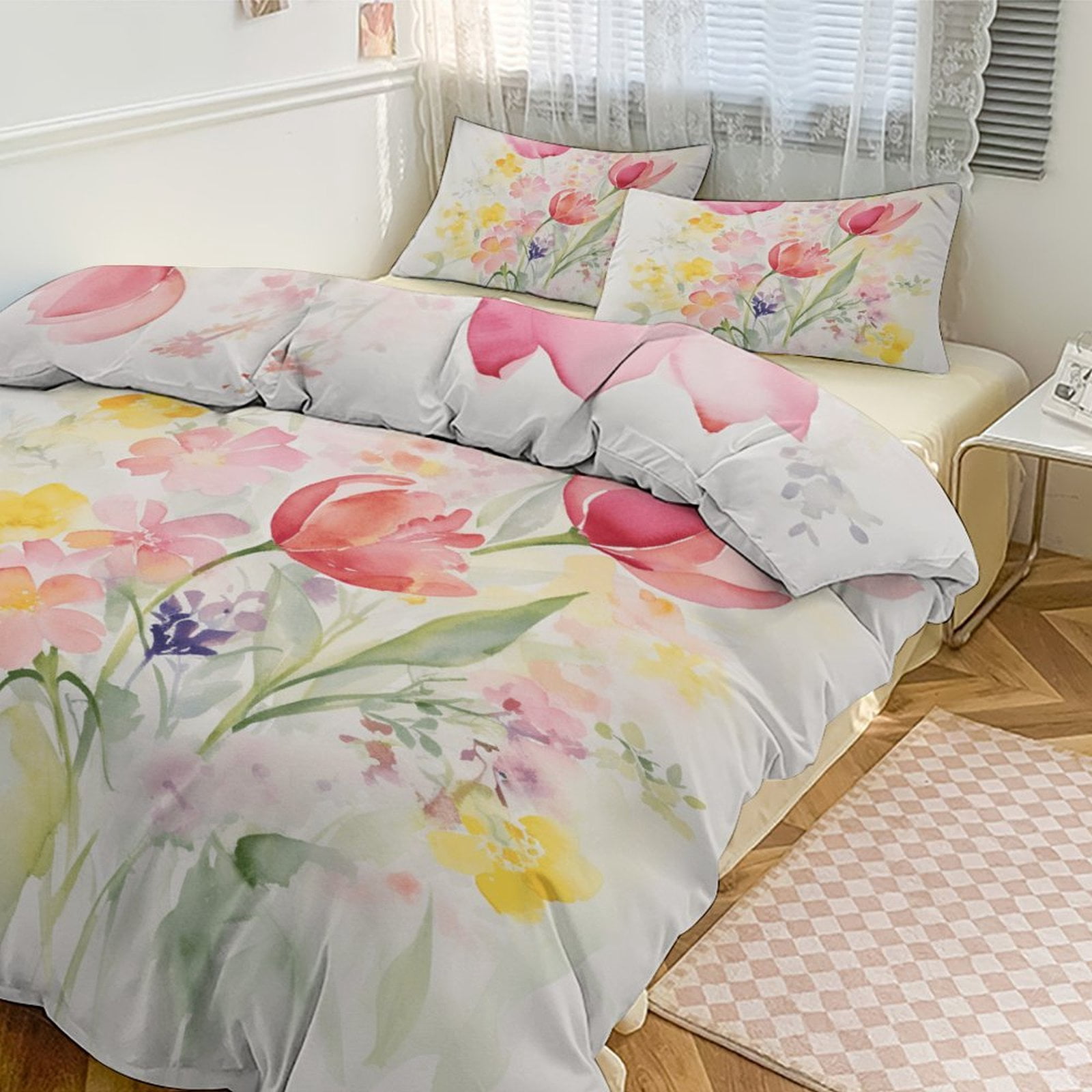 Spring Floral 3D Duvet Cover Set Quilt Cover Theme of Kid Boy Girl for ...
