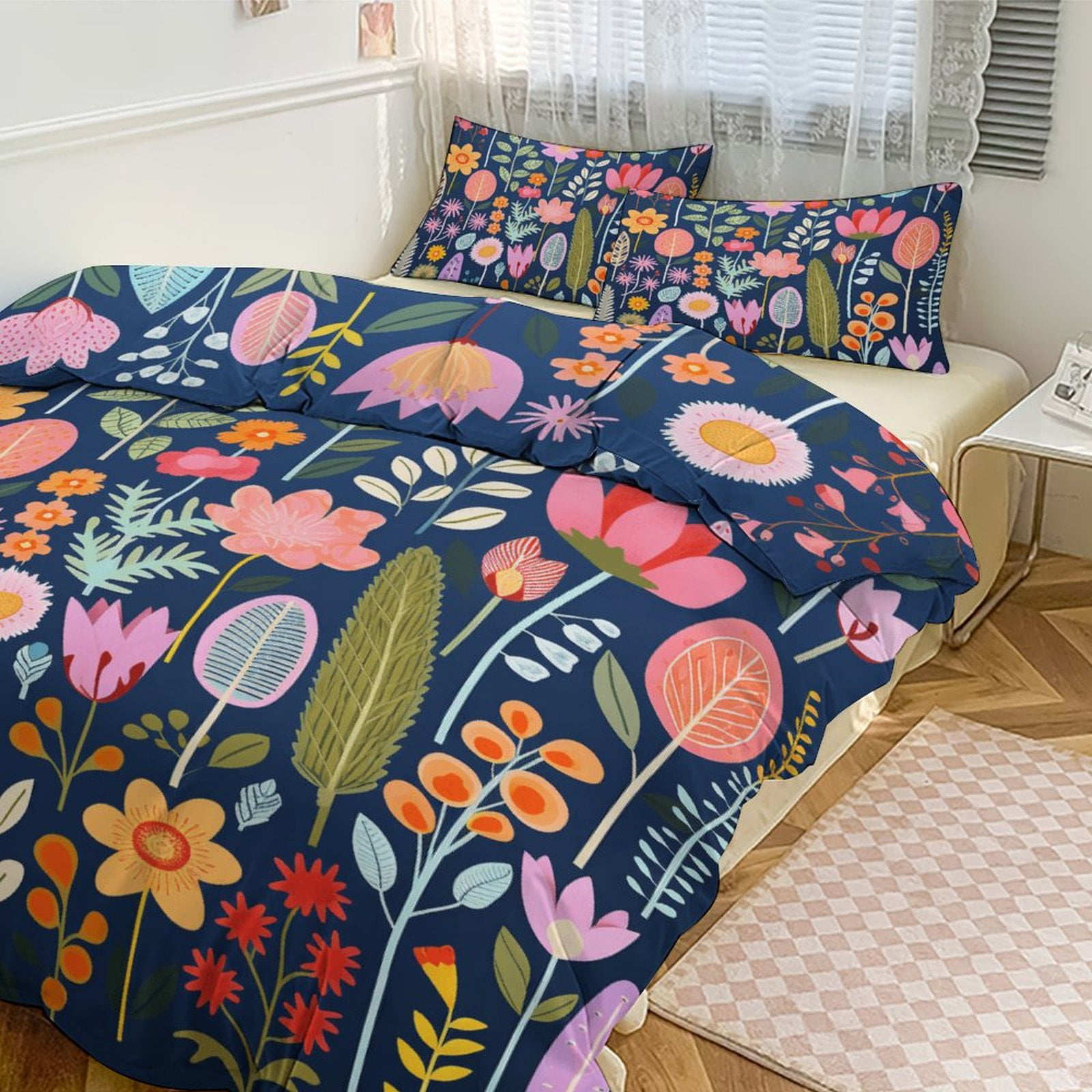 Spring Floral 3D Duvet Cover Set Quilt Cover Theme of Kid Boy Girl for ...