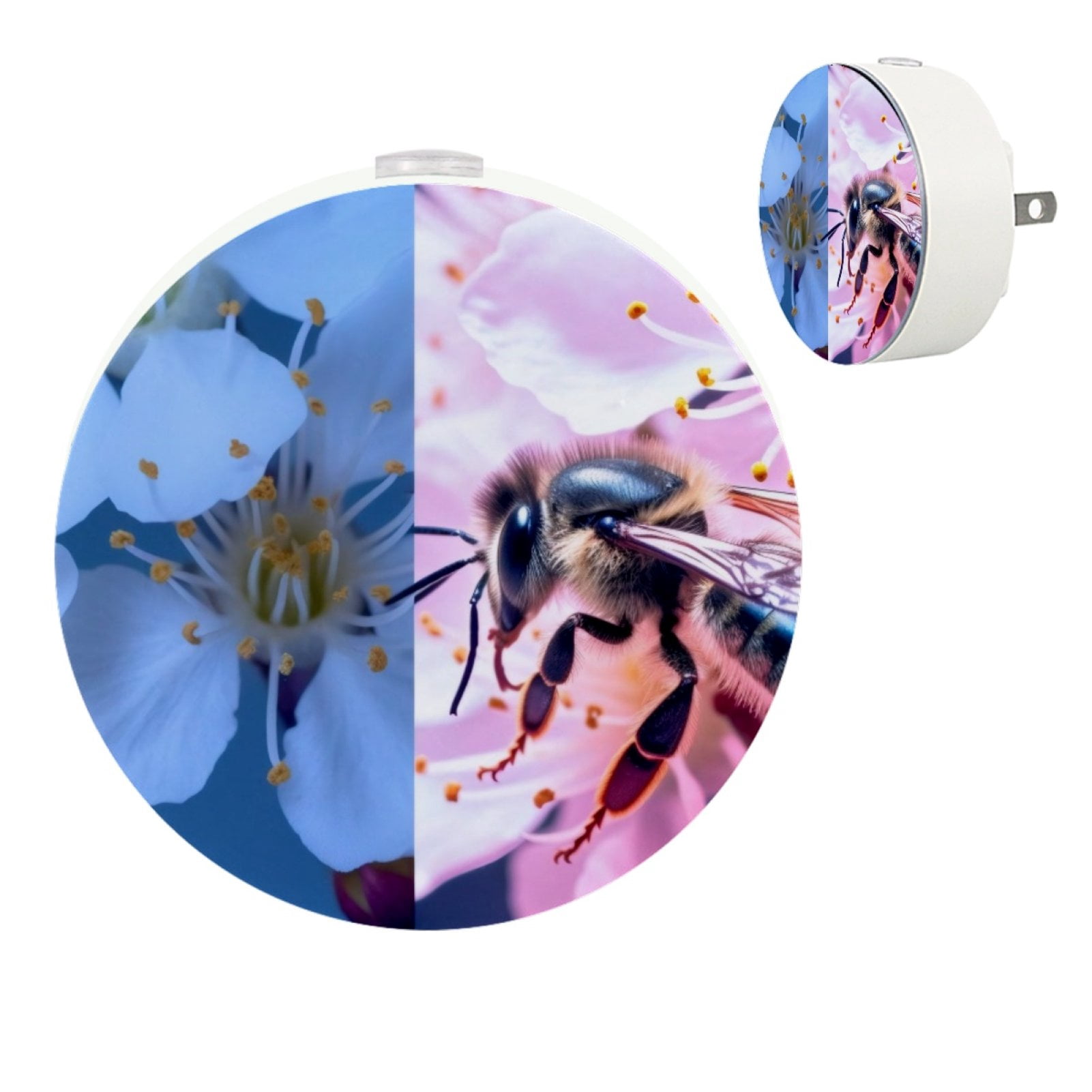 Spring Floral Bee Automatic night lights plug into wall Dusk to Dawn ...