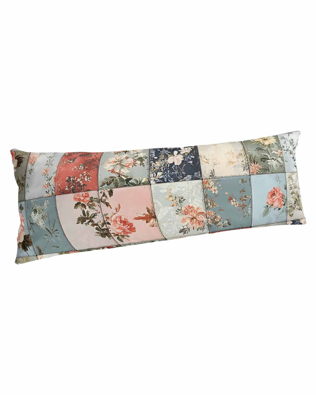 Spring Floral Body Pillow Covers, Elegant Summer Botanical Farmhouse ...