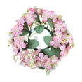 Spring Floral Candle Rings Artificial Flower Candle Rings Wreaths Small ...