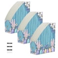 Spring Floral Eggs 3 Pack Magazine File Holders Desktop File Organizer ...