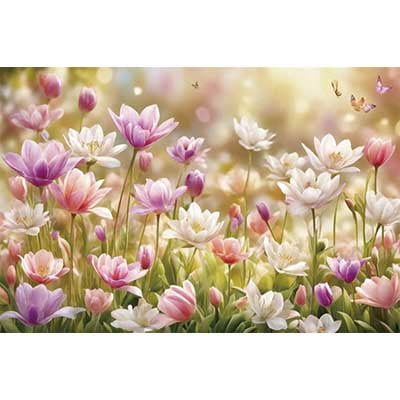 Spring Floral Flowers Blossom Photography Backdrops White Pink Sakura ...