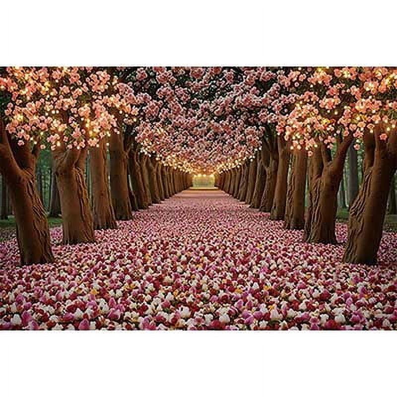 Spring Floral Flowers Blossom Photography Backdrops White Pink Sakura ...