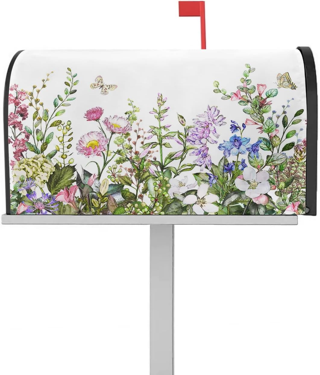 Spring Floral Mailbox Covers Magnetic Standard Size, Summer Flower ...