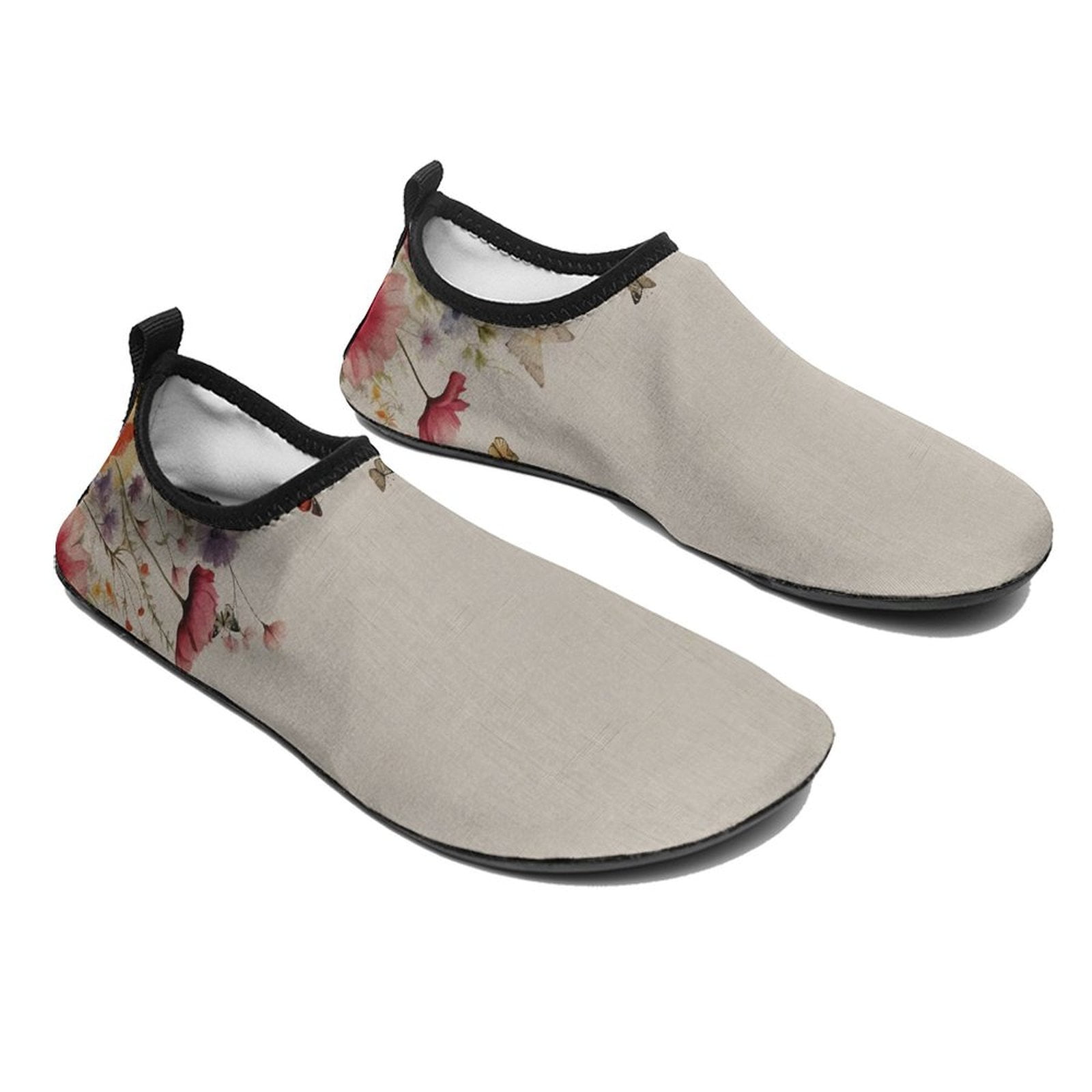 Spring Floral Modern Water Shoes Beach Slip-on Shoes for Men Women Swim ...