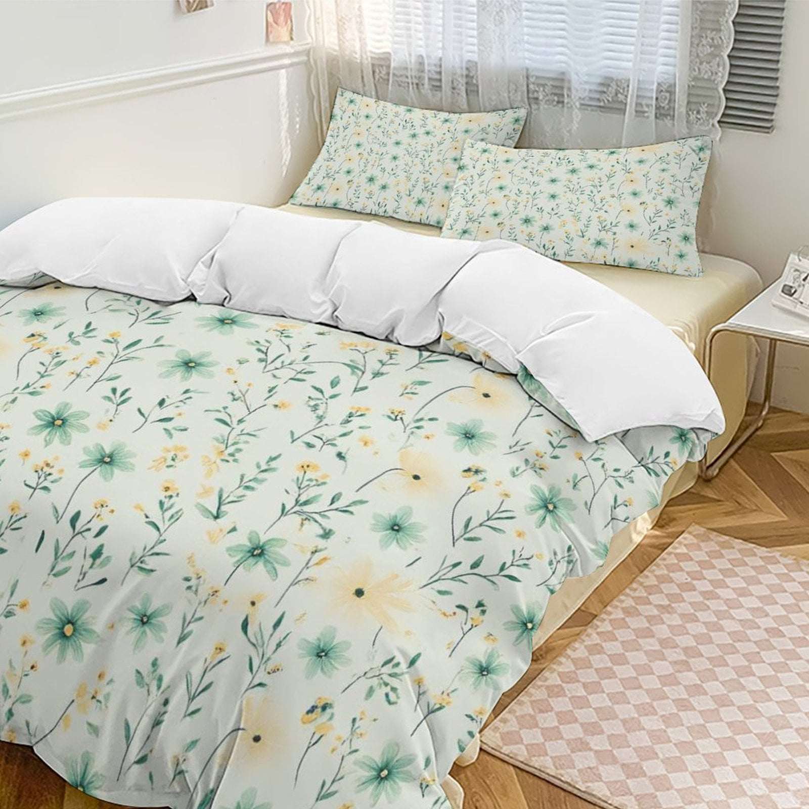 Spring Floral Pattern 3D Set Duvet Cover Quilt Cover Theme for Twin ...