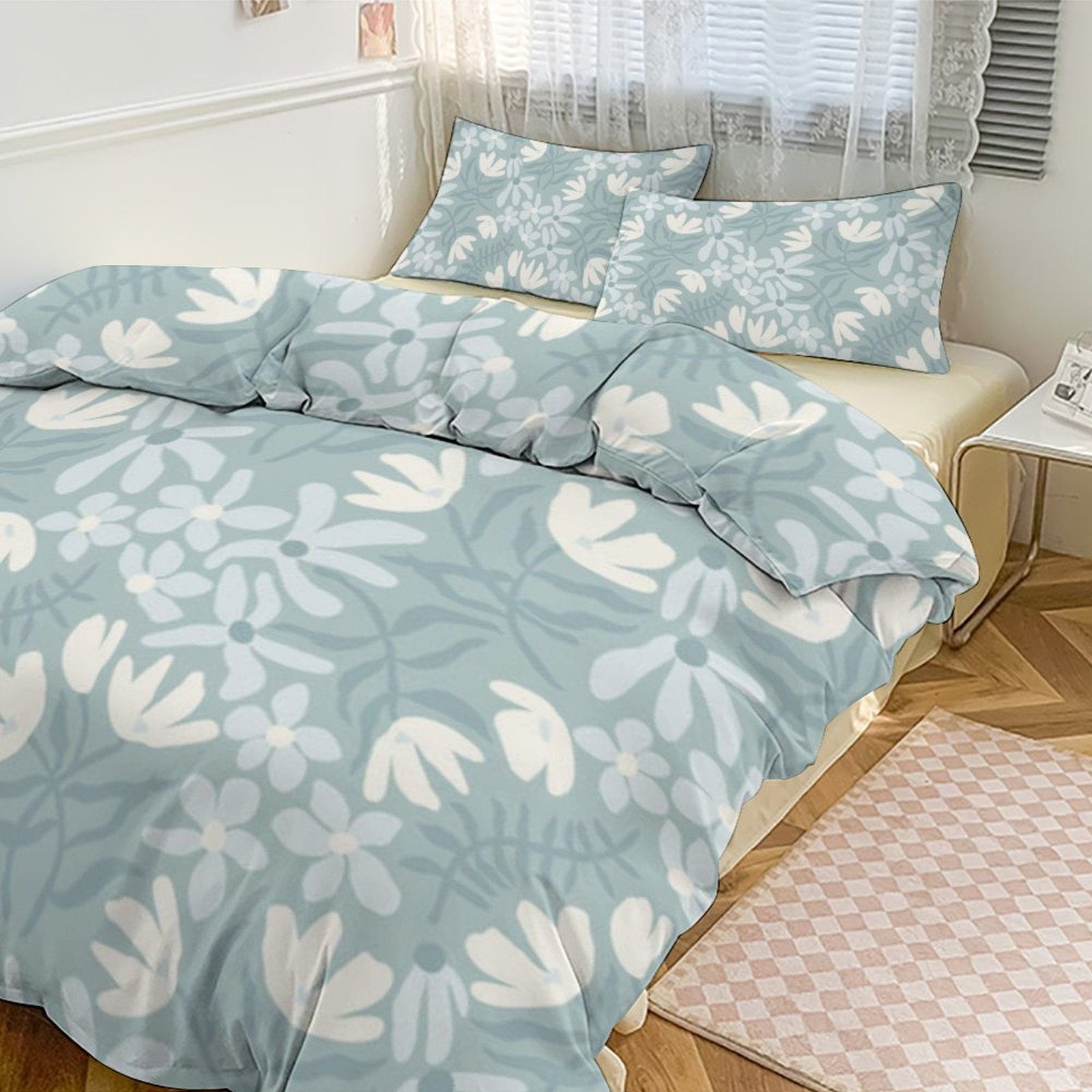 Spring Floral Patterns 3D Duvet Cover Set Quilt Cover Theme of Kid Boy ...
