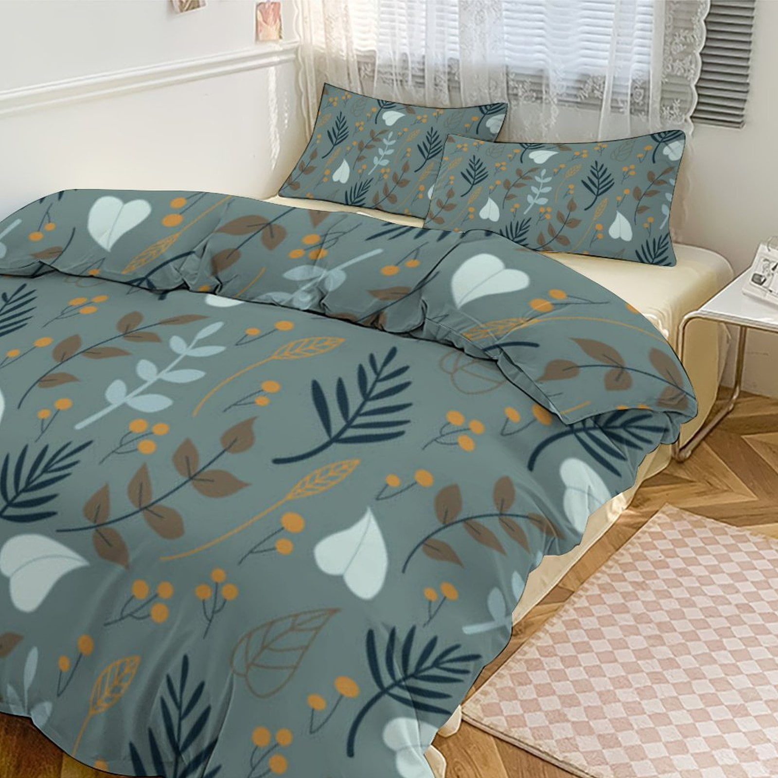 Spring Floral Patterns 3D Duvet Cover Set Quilt Cover Theme of Kid Boy ...