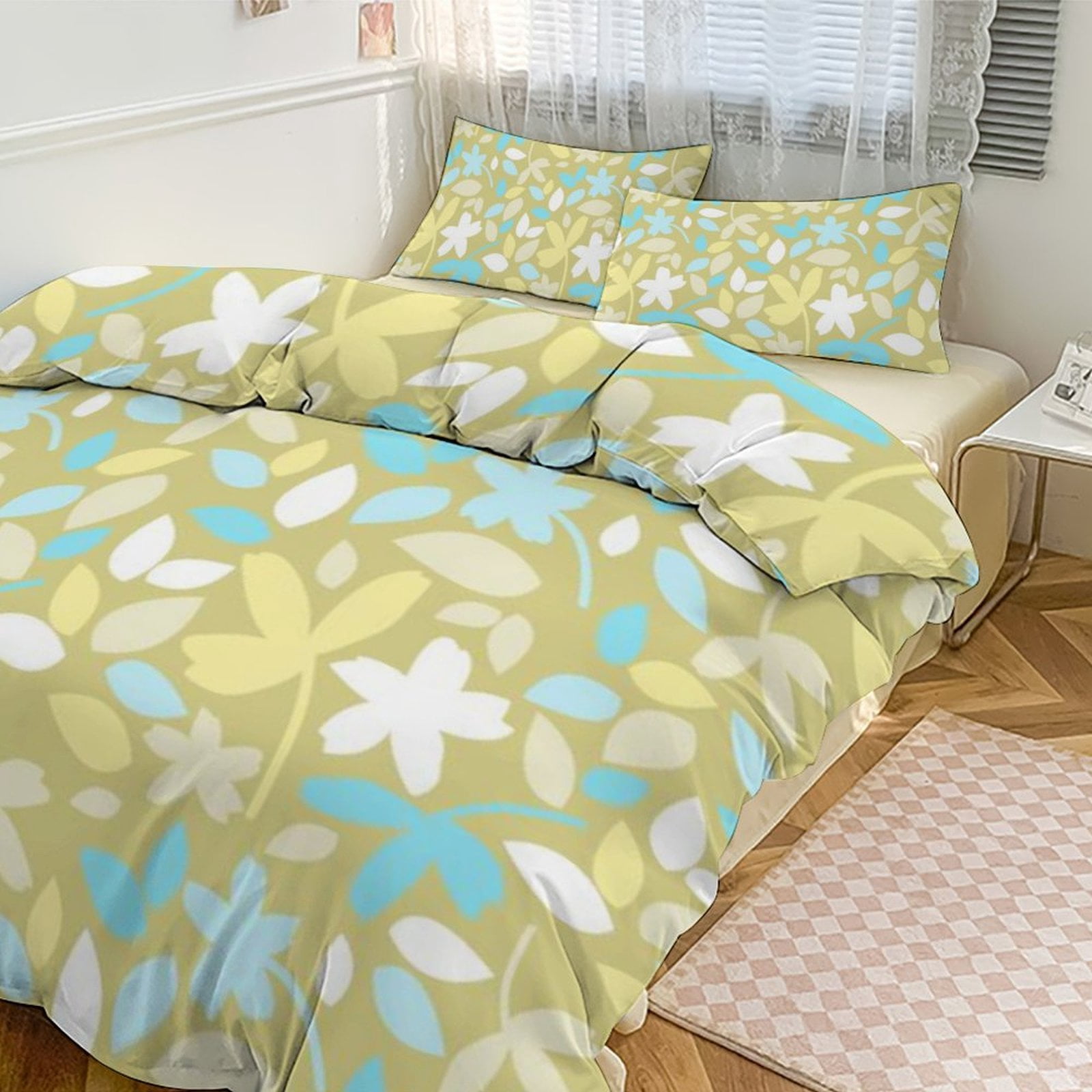 Spring Floral Patterns 3D Duvet Cover Set Quilt Cover Theme of Kid Boy ...