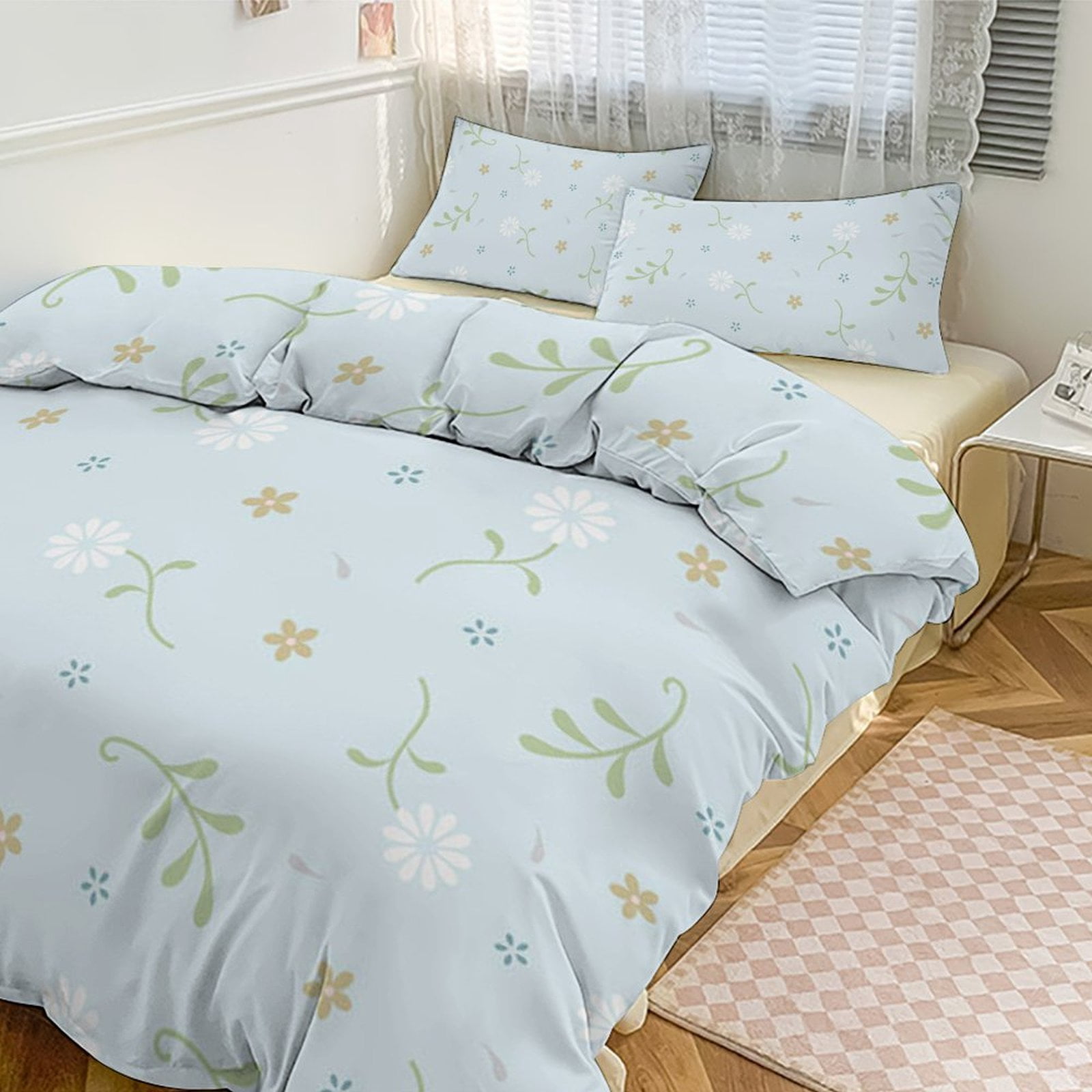 Spring Floral Patterns 3D Duvet Cover Set Quilt Cover Theme of Kid Boy ...