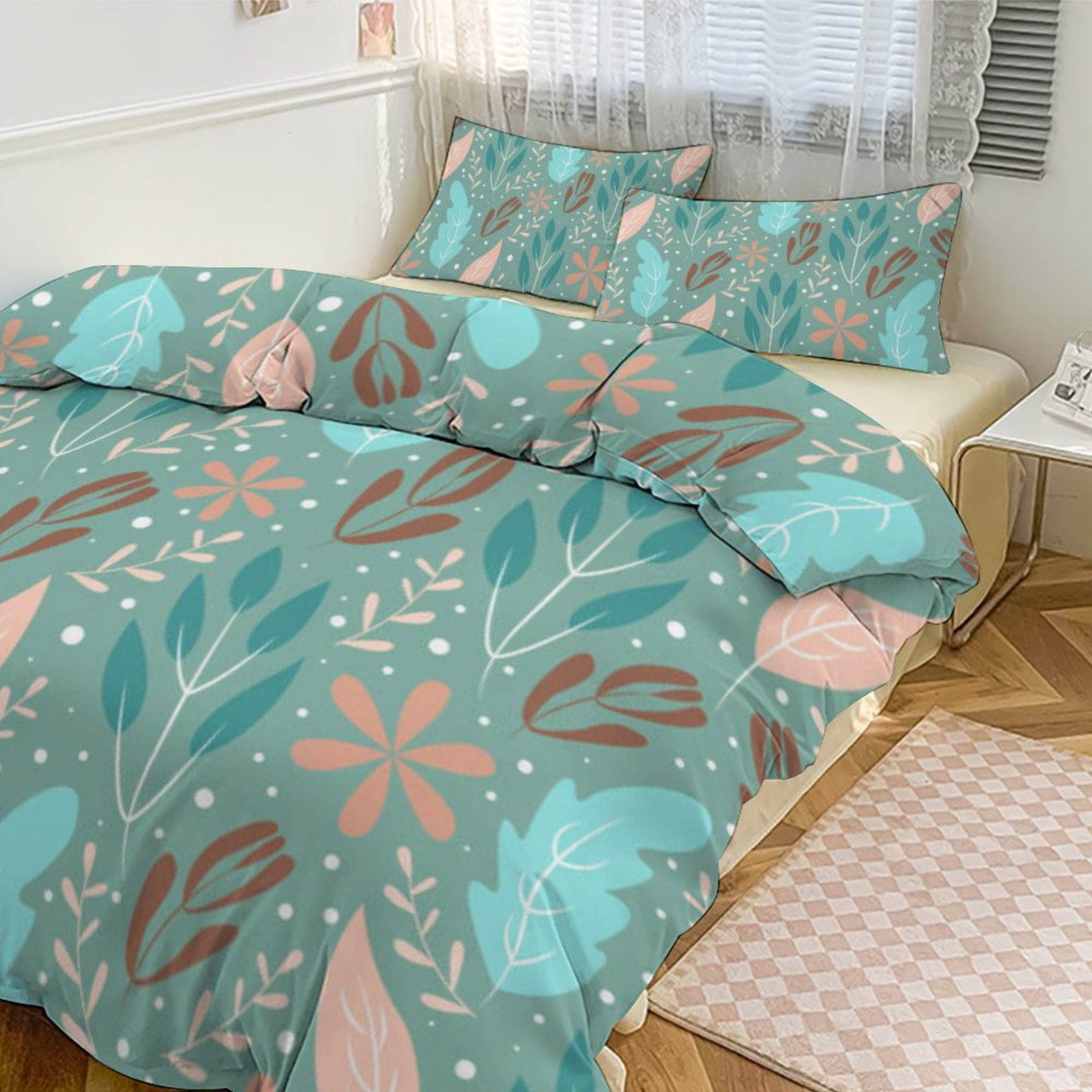 Spring Floral Patterns 3D Duvet Cover Set Quilt Cover Theme of for ...