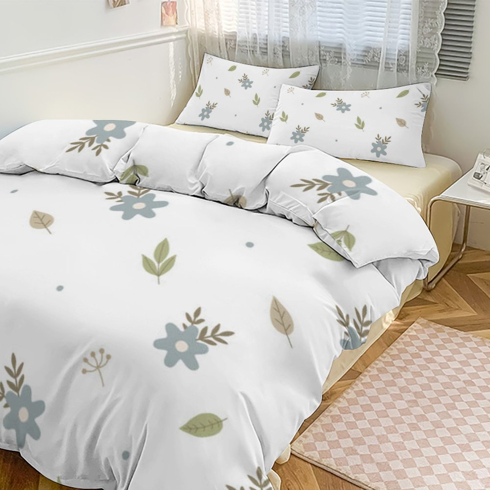 Spring Floral Patterns 3D Duvet Cover Set Quilt Cover Theme of for ...