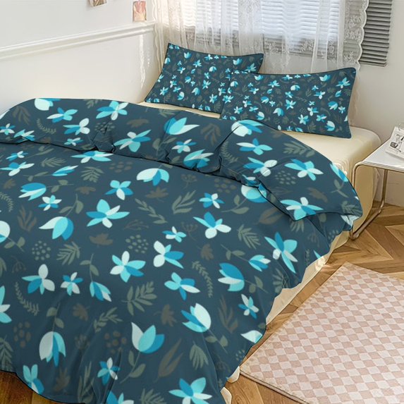 Spring Floral Patterns 3D Duvet Cover Set Quilt Cover Theme of for ...