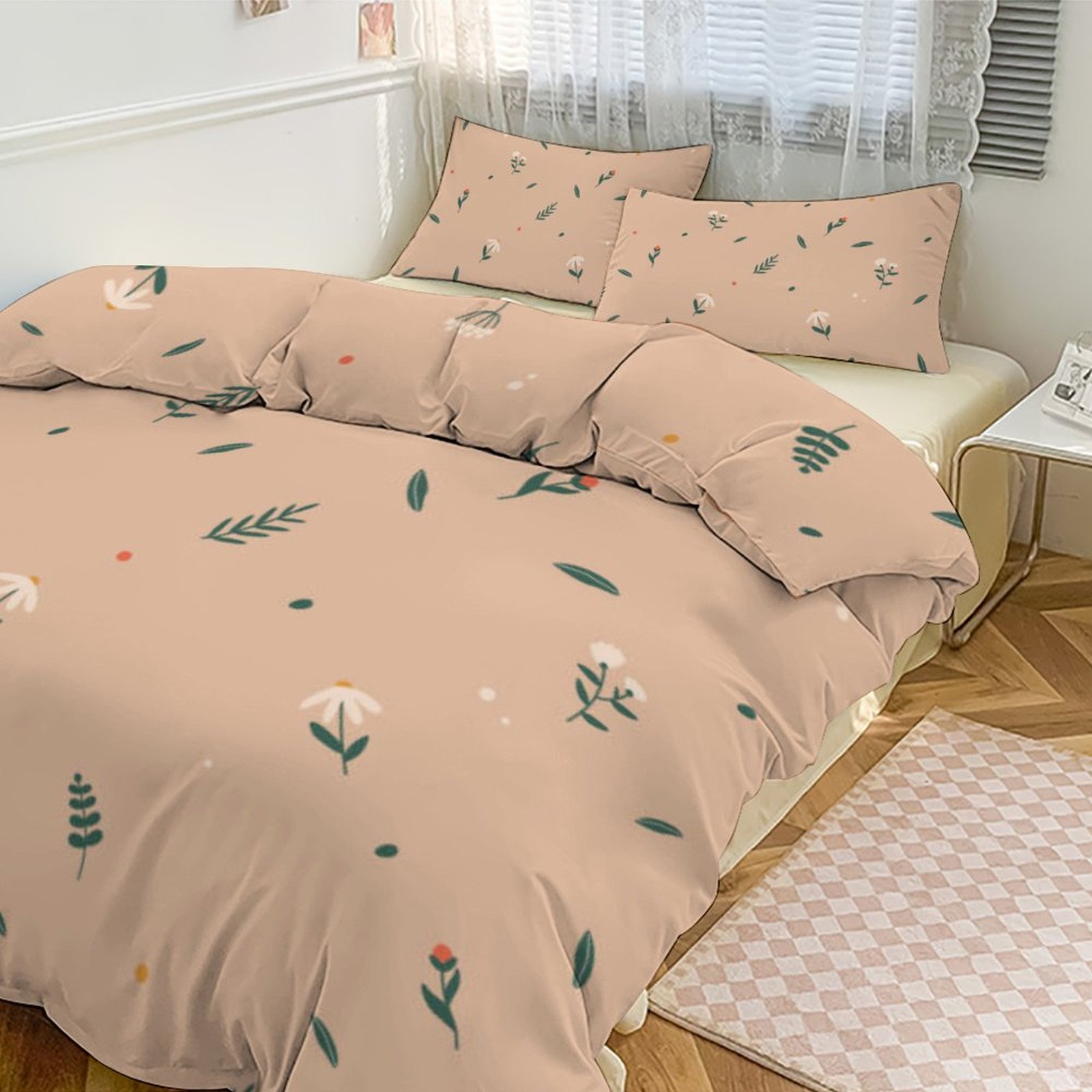 Spring Floral Patterns 3D Duvet Cover Set Quilt Cover Theme of for ...
