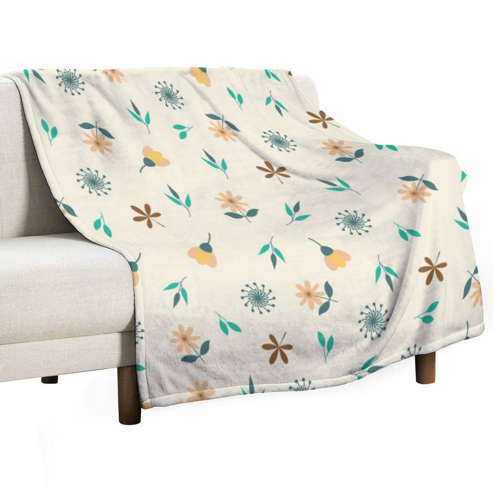 Spring Floral Patterns Blankets Bedroom Living Room Sofa Throw Blankets ...