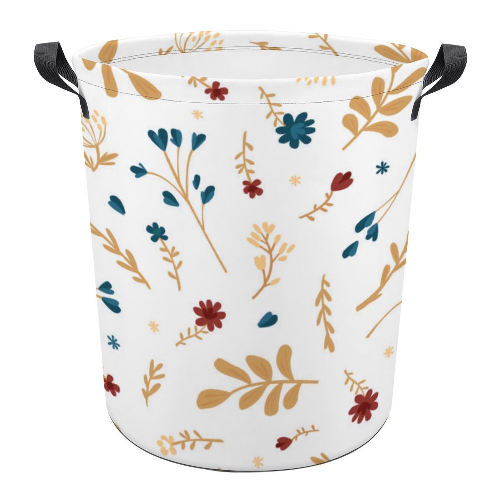 Spring Floral Patterns Laundry Basket Storage Basket Controller Clothes ...