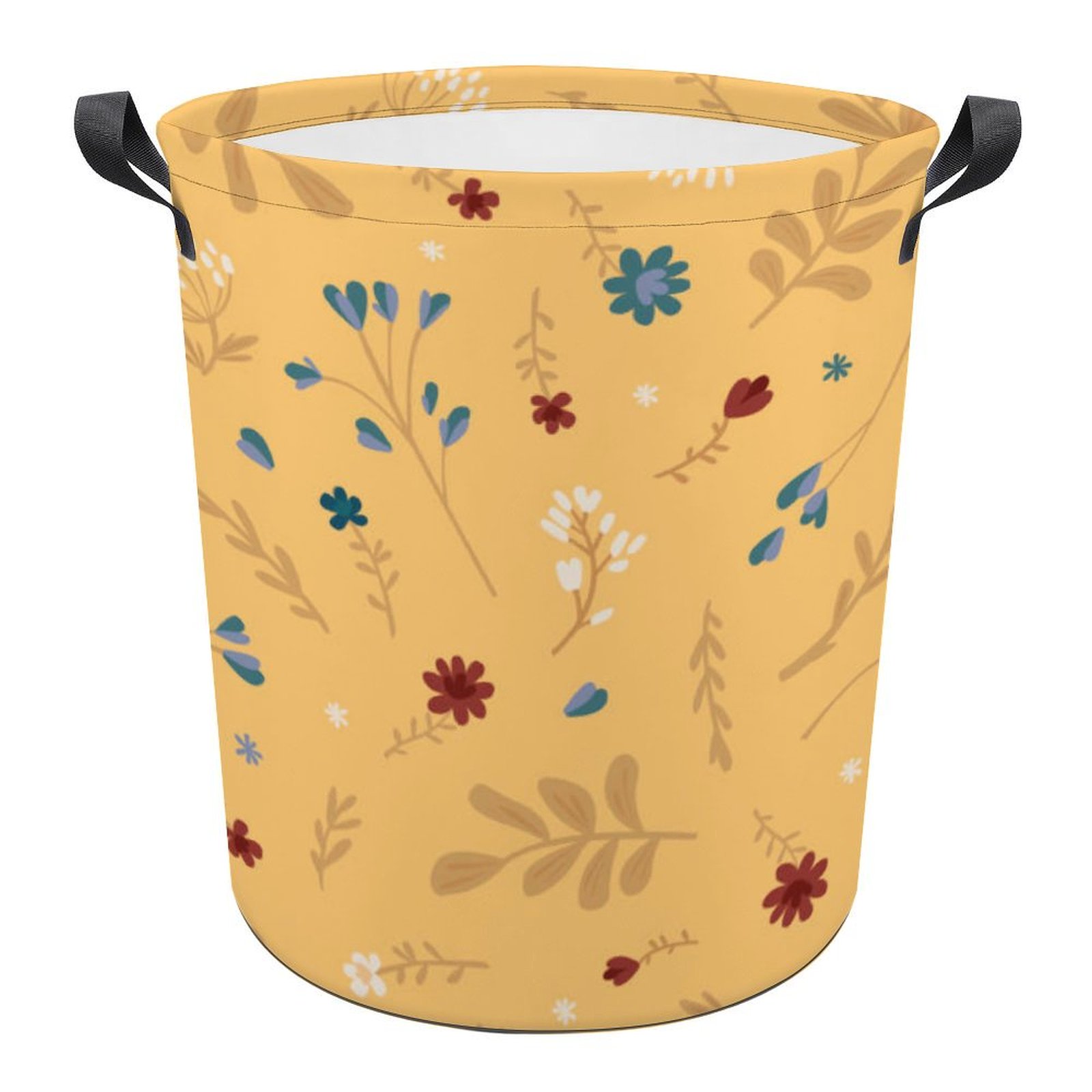 Spring Floral Patterns Laundry Basket Storage Basket Controller Clothes ...