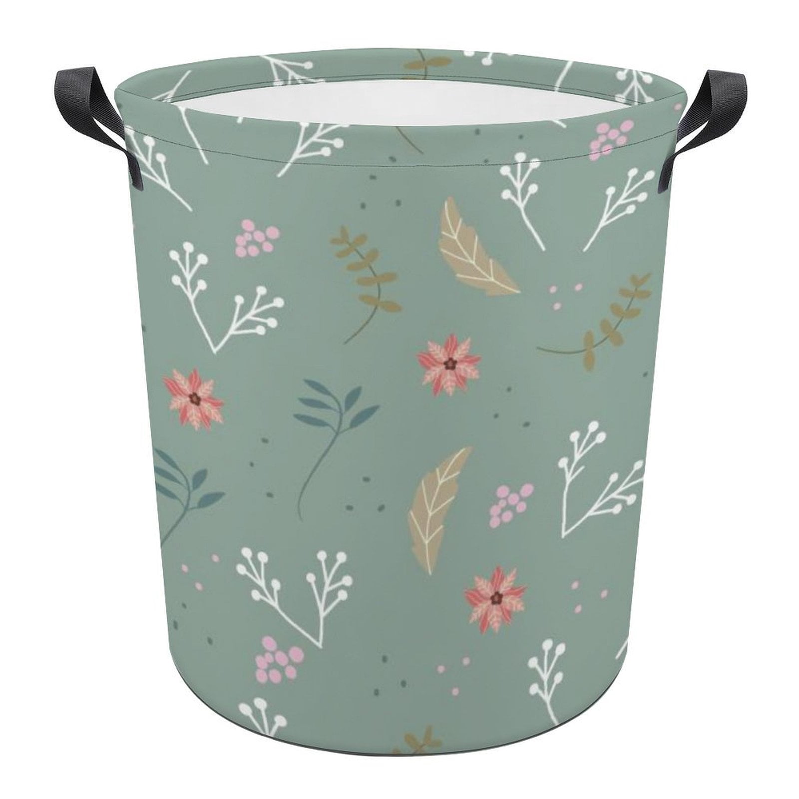 Spring Floral Patterns Print Foldable Laundry Basket for Clothes ...