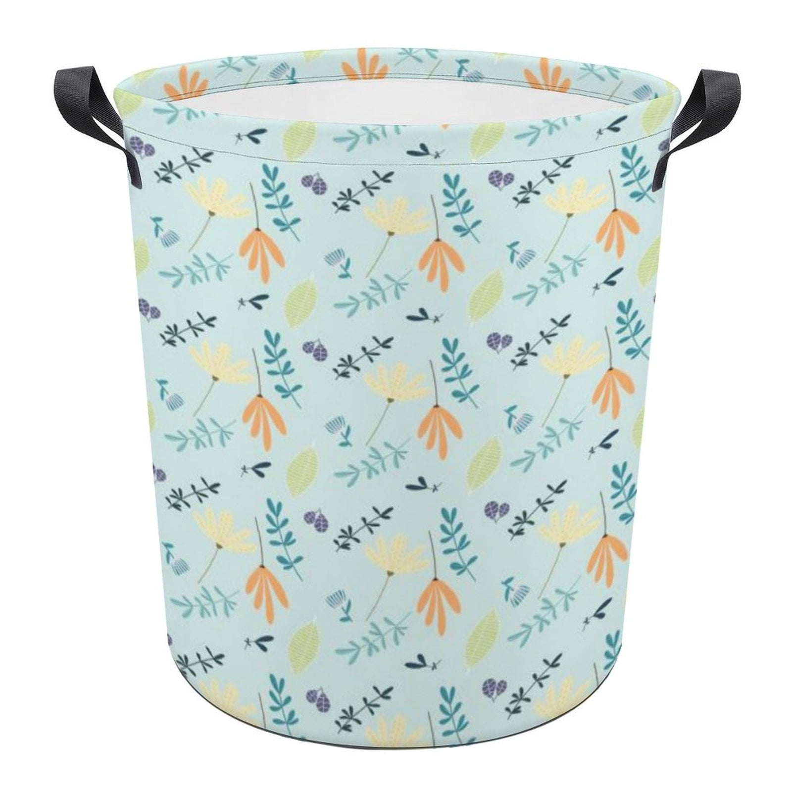 Spring Floral Patterns Print Foldable Laundry Basket for Clothes ...
