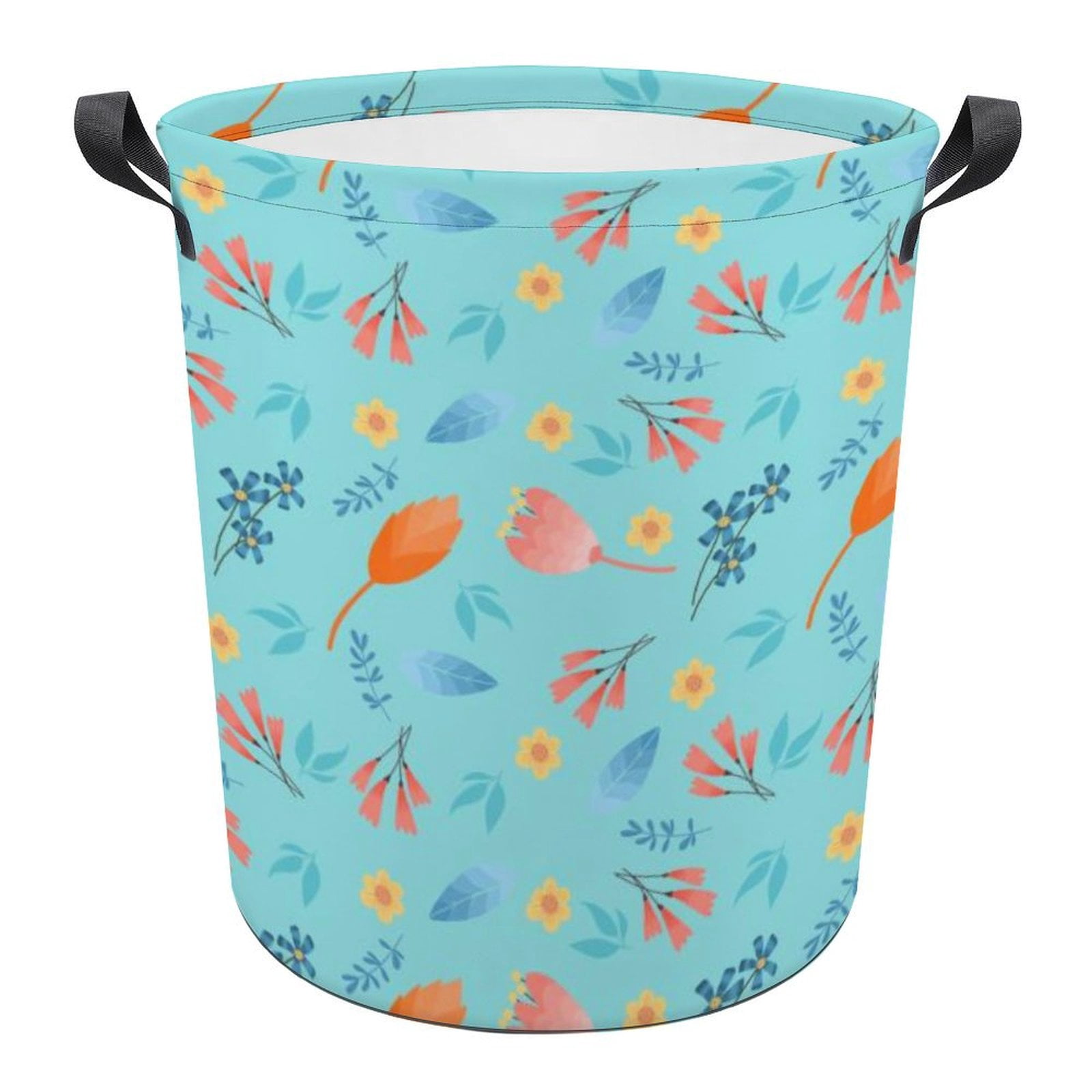 Spring Floral Patterns Print Foldable Laundry Basket for Clothes ...